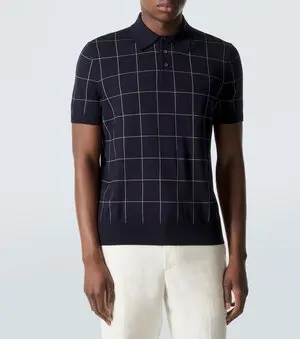 Dunhill Colorblocked Cotton And Silk Sweater