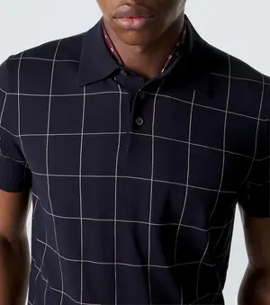 Dunhill Colorblocked Cotton And Silk Sweater