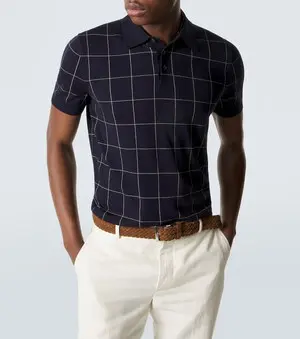 Dunhill Colorblocked Cotton And Silk Sweater
