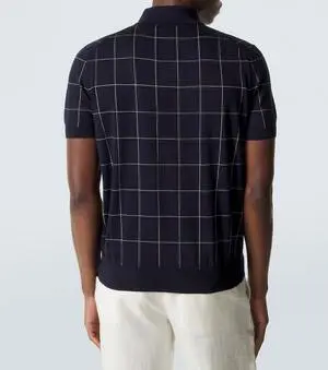 Dunhill Colorblocked Cotton And Silk Sweater