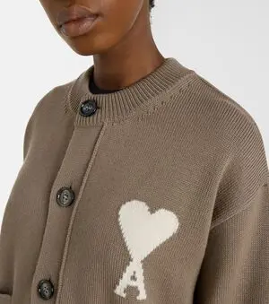 AMI Paris De Coeur Cardigan - Beige