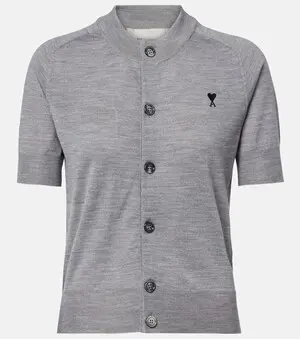 Ami Paris Drop Shoulder Cardigans For Women