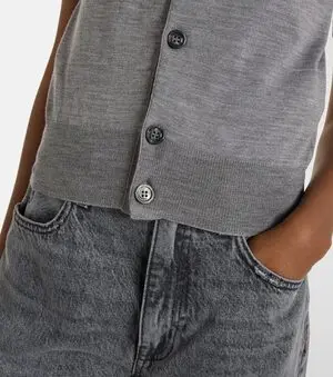 AMI Paris Wool Cardigan - Grey
