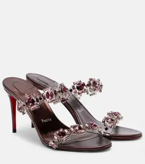 CHRISTIAN LOUBOUTIN Just Jewel Embellished Sandals - Pink