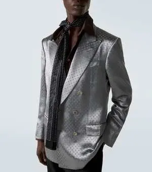 TOM FORD Polka-dot Crêpe Satin Blazer