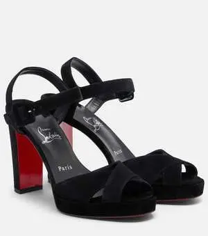 CHRISTIAN LOUBOUTIN Cora 100 Suede Sandals