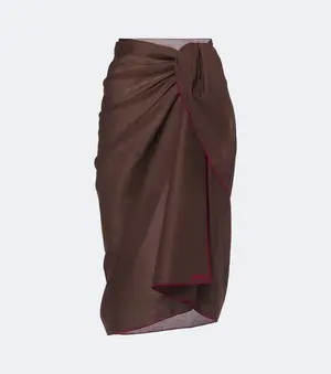 ERES Cabine Cotton Beach Cover-up Brown