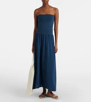 ERES Oda Crêpe Jersey Maxi Dress - Blue