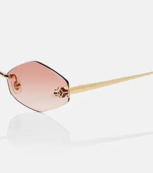 Cartier Panthère De Oval Sunglasses - Gold