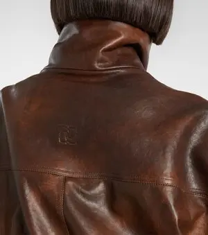 Magda Butrym Leather Blouson Jacket