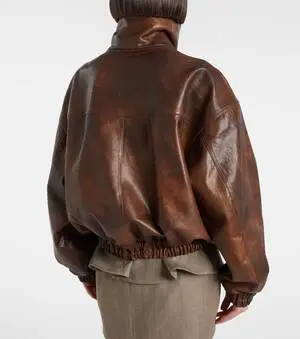 Magda Butrym Leather Blouson Jacket