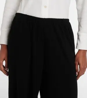 THE ROW Fiamma Cotton, Cashmere, And Silk Sweatpants