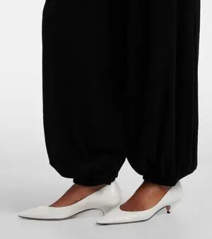 THE ROW Fiamma Cotton, Cashmere, And Silk Sweatpants