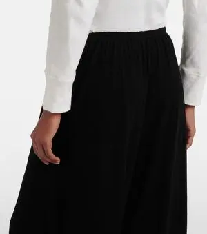 THE ROW Fiamma Cotton, Cashmere, And Silk Sweatpants