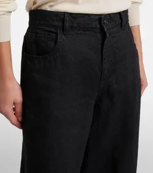 THE ROW Eglitta Linen Wide-leg Jeans