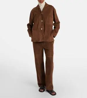 THE ROW Janine Suede Shirt