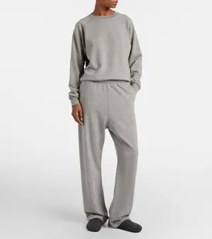 THE ROW Eulalia Cotton And Cashmere Sweatshirt - Grey