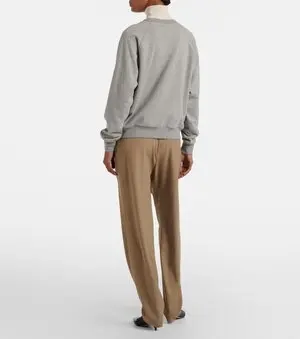 THE ROW Gianni Wool Straight Pants - Beige