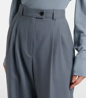 THE ROW Ragnar Virgin Wool Wide-leg Pants