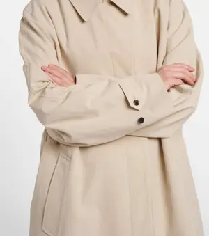 THE ROW Dayton Cotton Car Coat - Beige