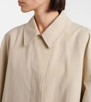 THE ROW Dayton Cotton Car Coat - Beige