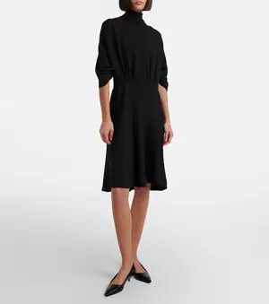 THE ROW Emmeline Silk Crêpe Cady Midi Dress