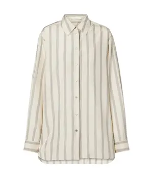 THE ROW Sisilia Striped Silk Shirt