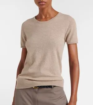 THE ROW Nova Cashmere Top - Beige