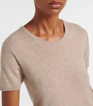 THE ROW Nova Cashmere Top - Beige