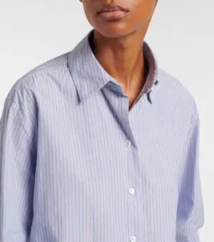 THE ROW Sisilia Striped Cotton Shirt