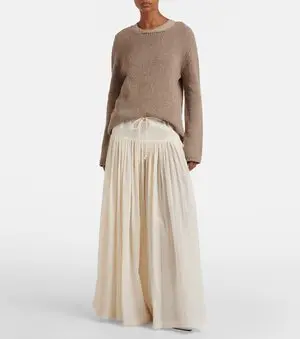 THE ROW Nitha Cashmere Sweater - Beige