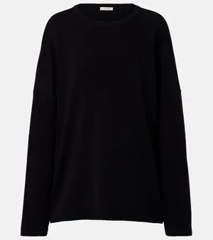 THE ROW Flories Cotton Jersey T-shirt - Black