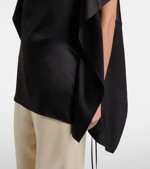 THE ROW Koray Silk Top