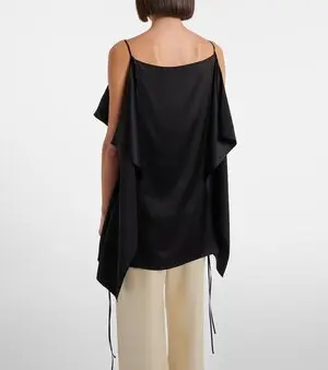THE ROW Koray Silk Top