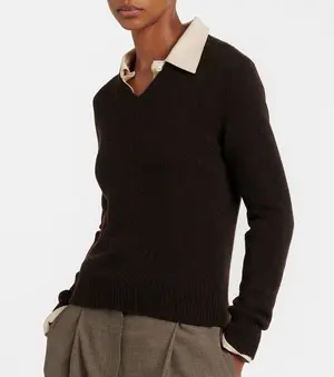 THE ROW Nalini Knitted Cashmere Top