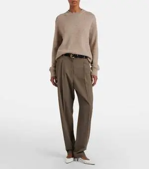 THE ROW Noval Knitted Cashmere Sweater - Beige