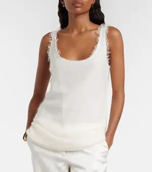 TOTEME Mohair-blend Top - White