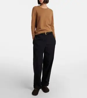 THE ROW Noler Cashmere Sweater - Brown