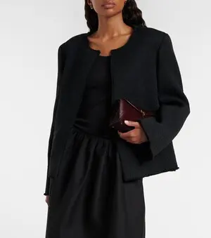 TOTEME Fluid Wool-blend Jacket - Black