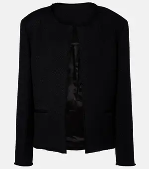 TOTEME Fluid Wool-blend Jacket - Black