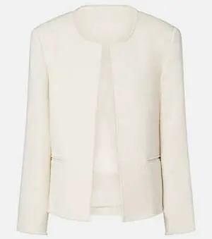 TOTEME Fluid Wool-blend Jacket - White