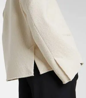 TOTEME Fluid Wool-blend Jacket - White