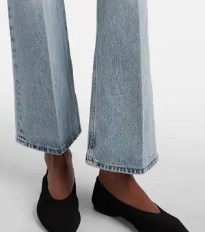 TOTEME Kick Cropped Flared Jeans
