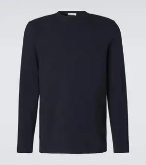 THE ROW Leon Cotton Jersey T-shirt - Black
