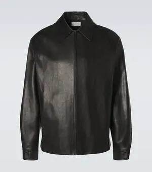 THE ROW Mount Leather Jacket - Black