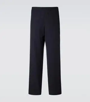 THE ROW Ari Wool Wide-leg Pants - Blue