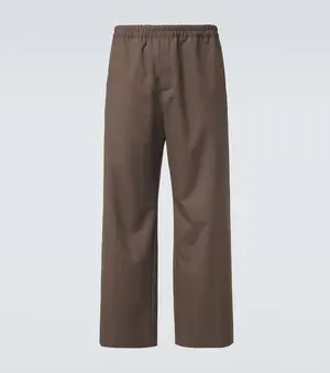 THE ROW Ari Wool Wide-leg Pants