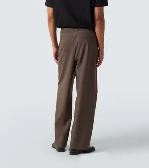THE ROW Ari Wool Wide-leg Pants