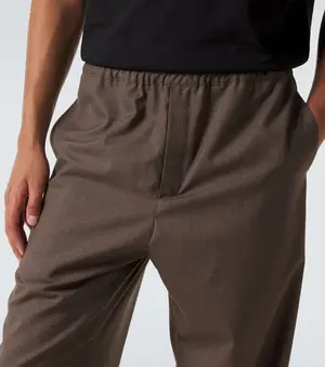 THE ROW Ari Wool Wide-leg Pants