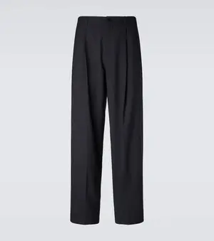 THE ROW Thom Wool Wide-leg Pants